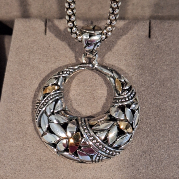 Samuel B. | Jewelry | Samuel B 8k Silver Leaf Design Necklace | Poshmark